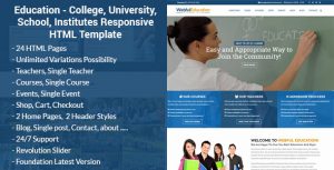 Education – College, University, School, Institutes Responsive HTML ...