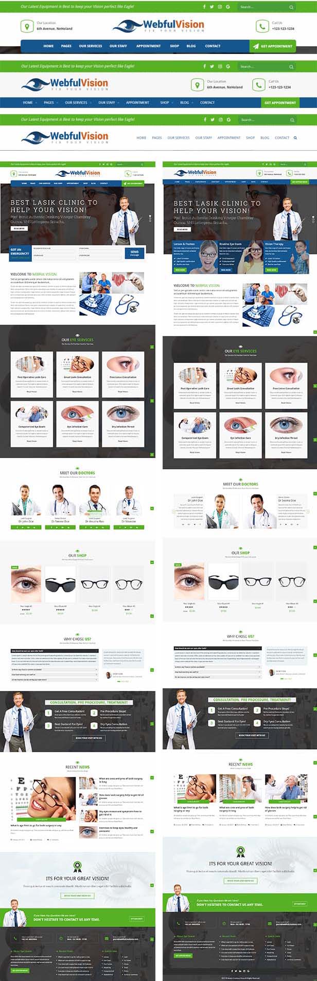 Optometrist Wordpress Theme Best Wp Theme For Optometry Optician Store