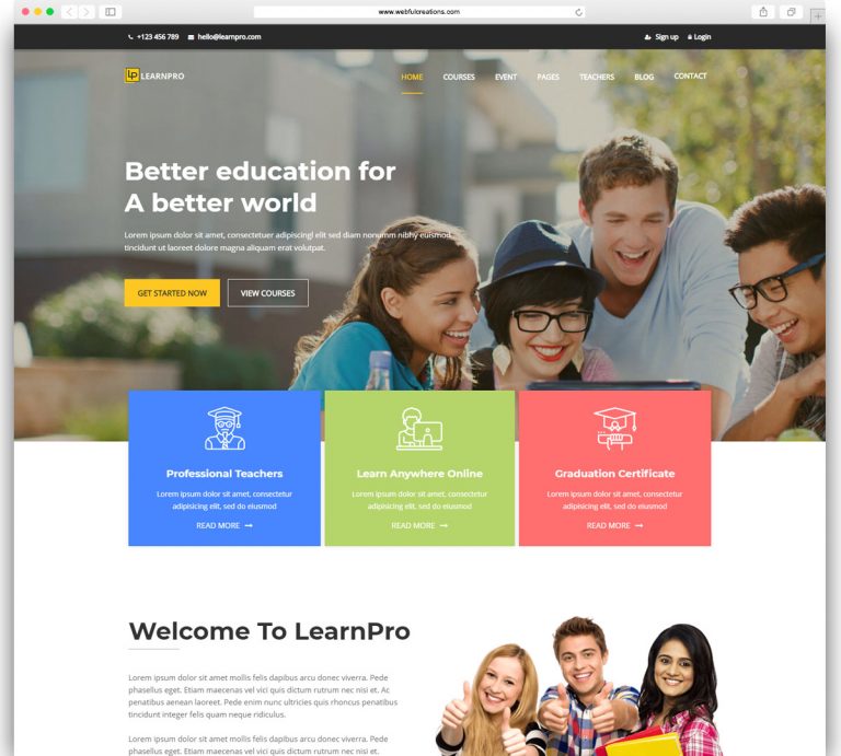 60+ Best Education WordPress Themes 2022 – Webful Creations