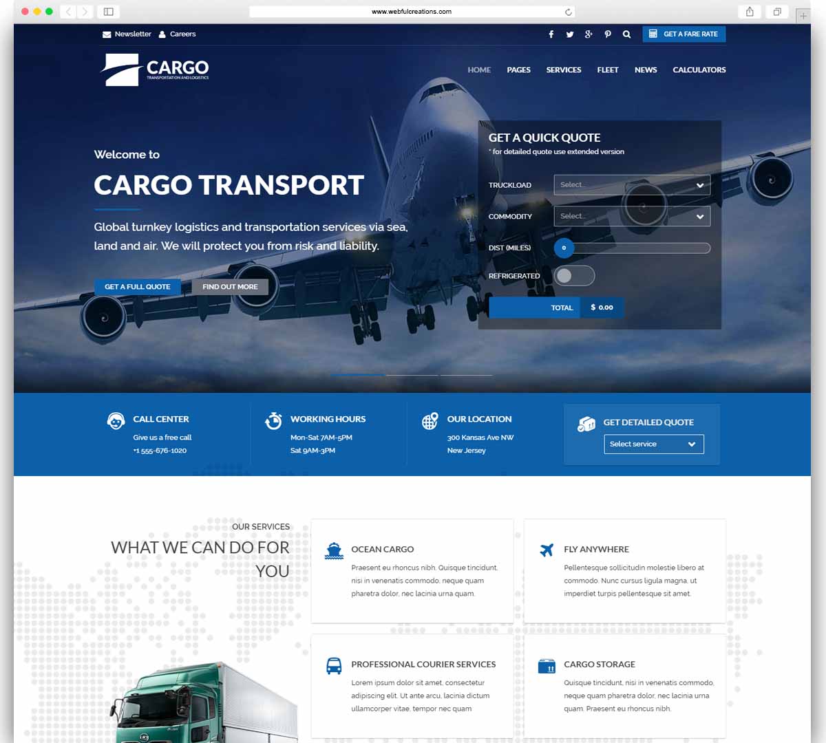 Best Transportation and Logistic WordPress Themes – Webful Creations