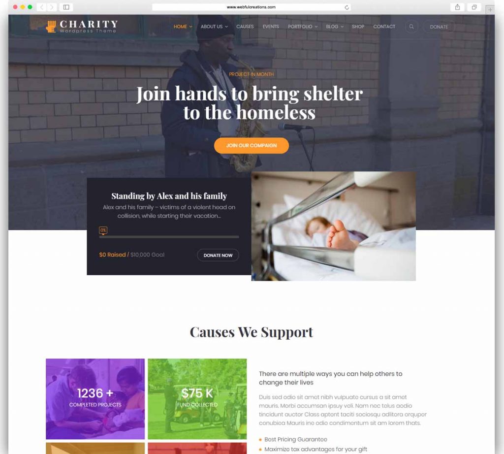 Best Non-Profit, Fundraising and Charity WordPress Themes – Webful ...