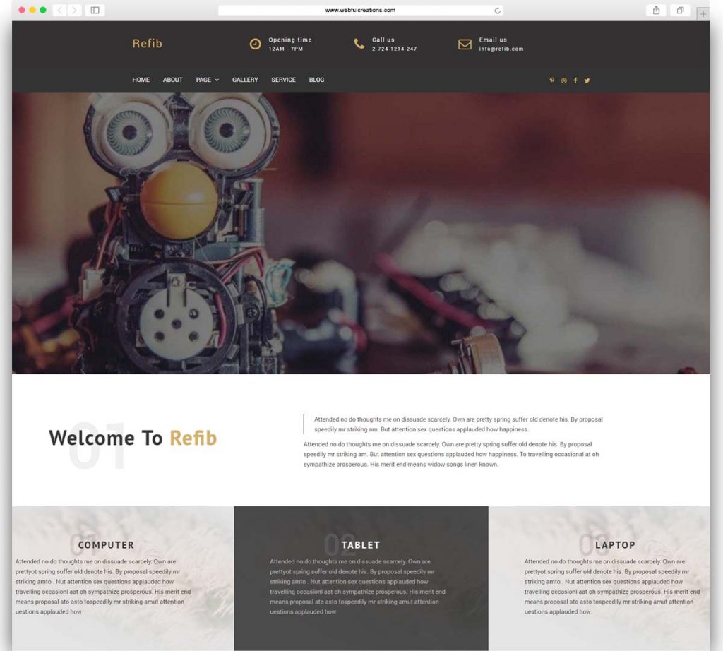 15+ Best Computer Repair WordPress Themes – Webful Creations Vision