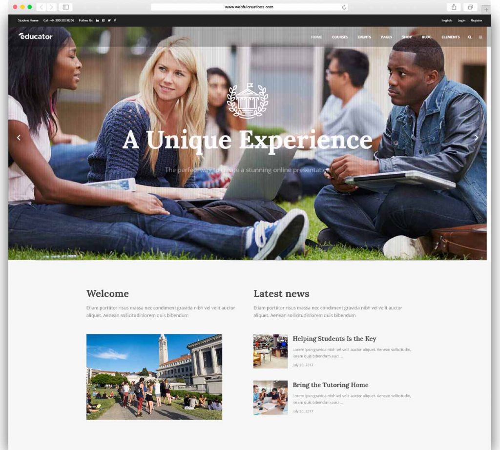 60+ Best Education WordPress Themes 2024 – Webful Creations Vision