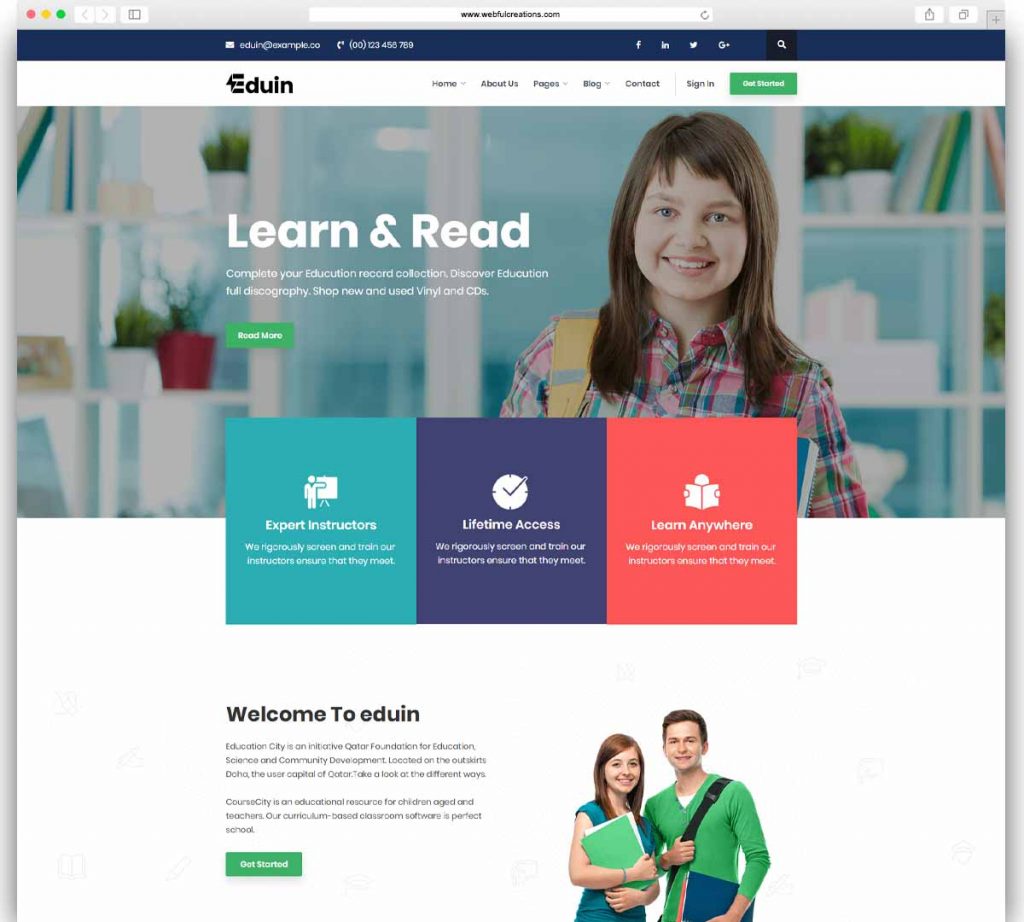 60+ Best Education WordPress Themes 2024 – Webful Creations Vision