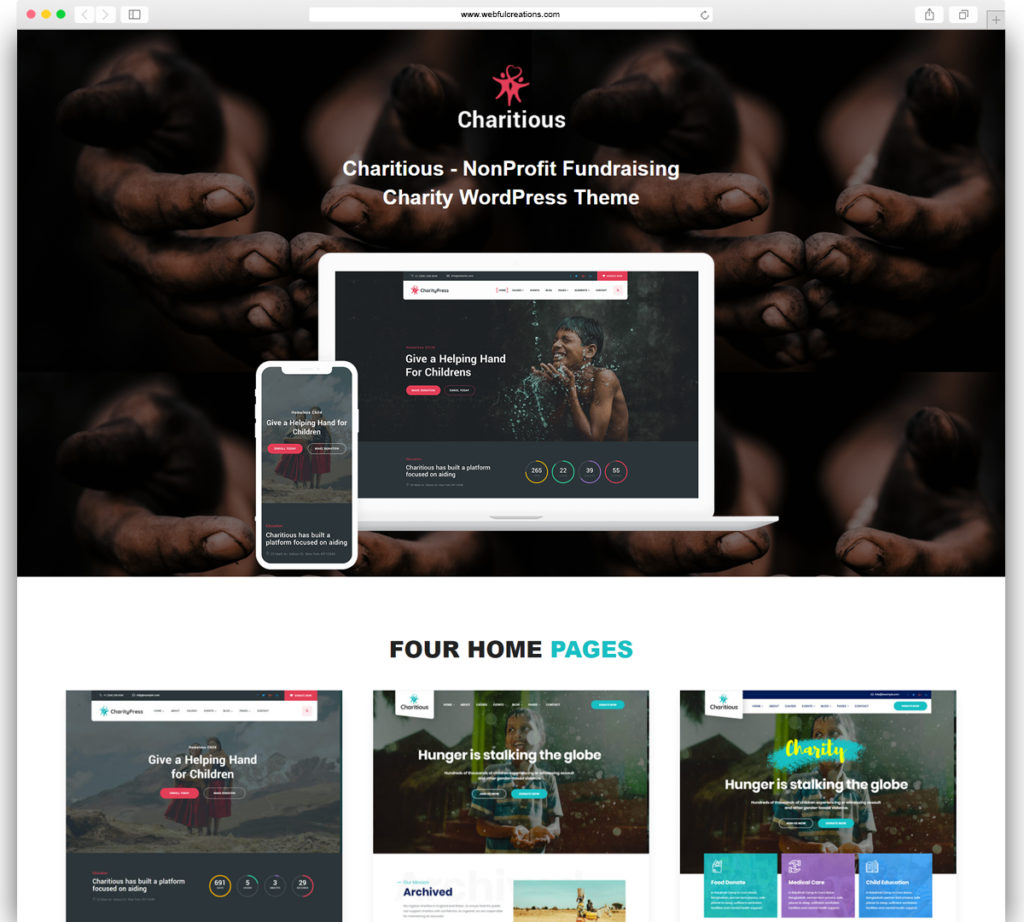 Best Non-Profit, Fundraising and Charity WordPress Themes – Webful ...