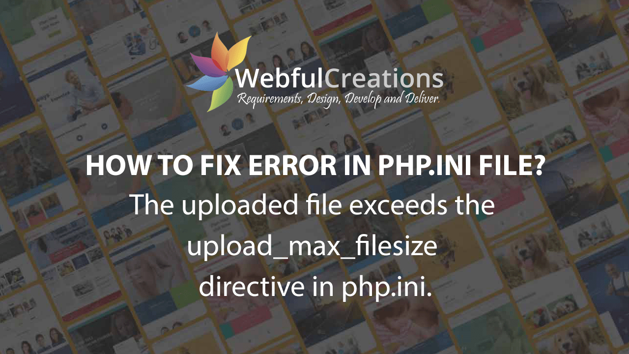 The Uploaded File Exceeds The Uploadmaxfilesize Directive In I