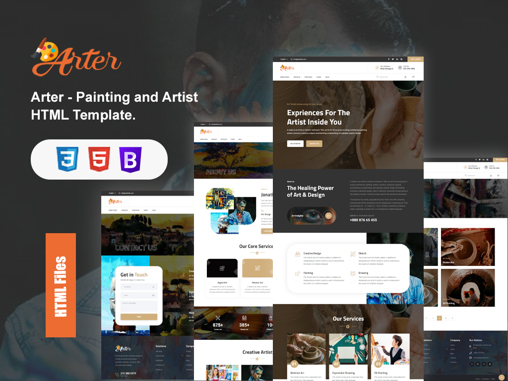Arter - Painting and Artist HTML Template │ Webful Creations