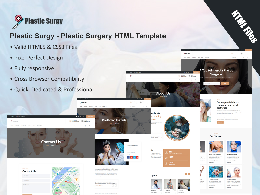Plastic Surgy - Plastic Surgery HTML Template - Webful Creations Vision