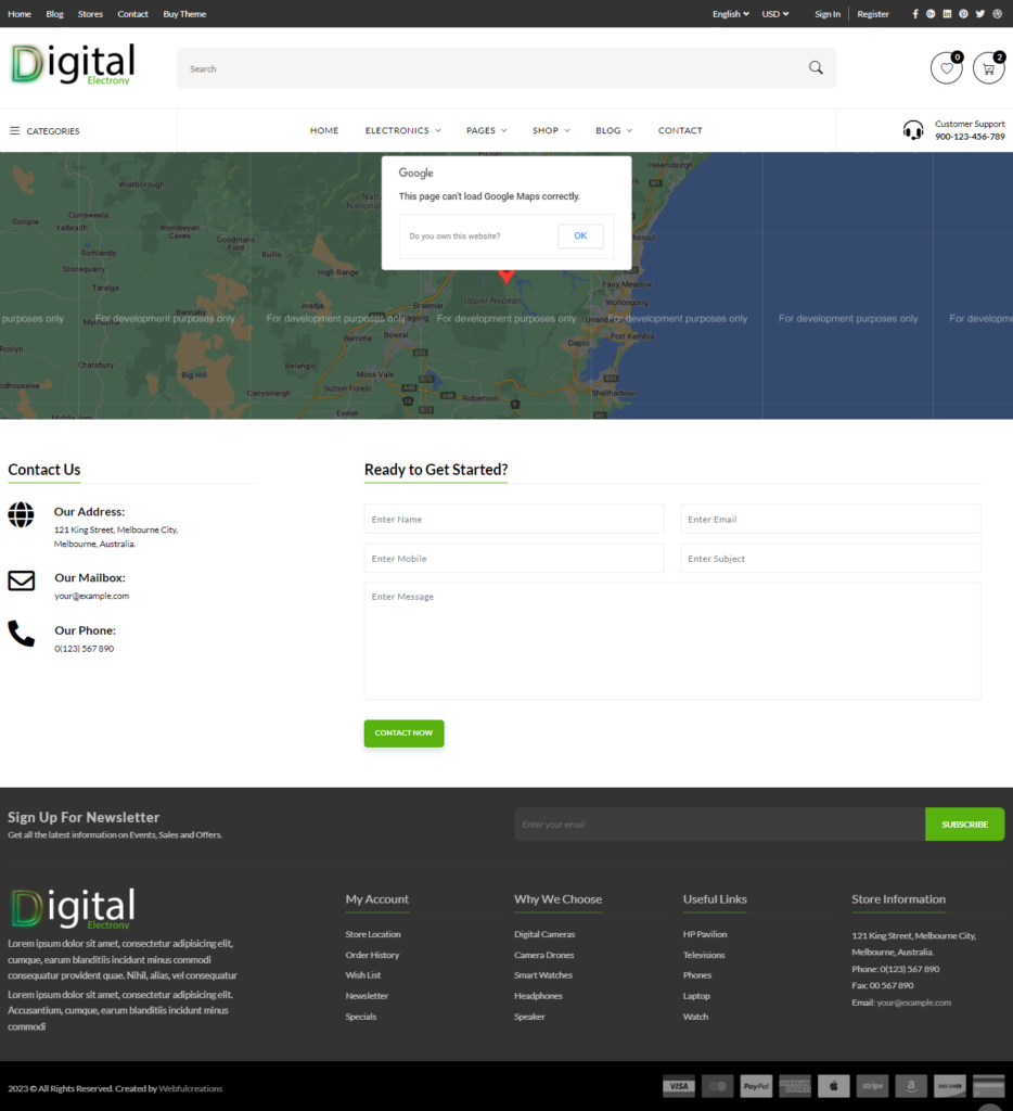 Digital - Electrony Bootstrap HTML5 eCommerce Template - Webful ...