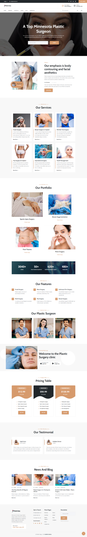 Plastic Surgy - Plastic Surgery HTML Template - Webful Creations Vision