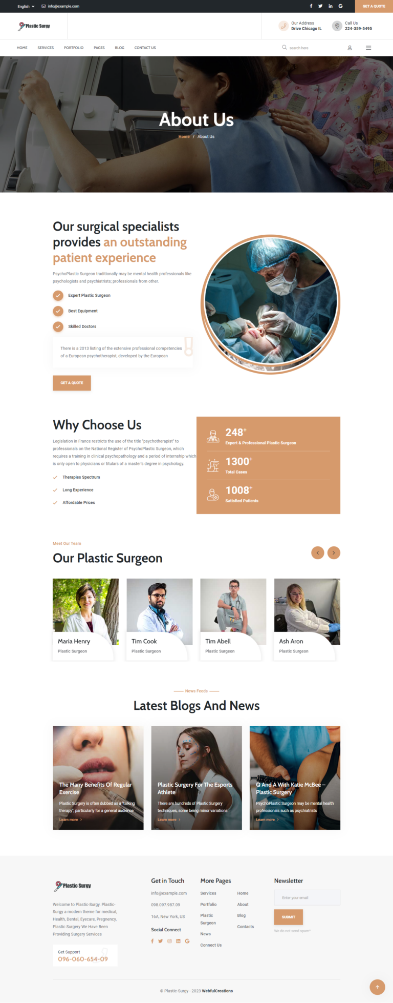 Plastic Surgy - Plastic Surgery HTML Template - Webful Creations Vision