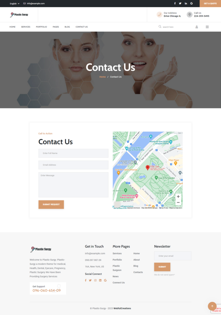 Plastic Surgy - Plastic Surgery HTML Template - Webful Creations Vision