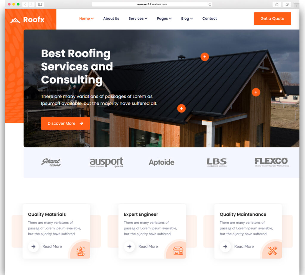 Best Construction WordPress themes – Webful Creations