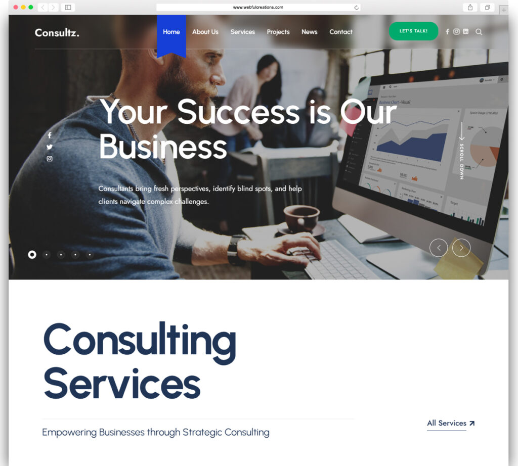 Best Consulting WordPress Themes – Webful Creations