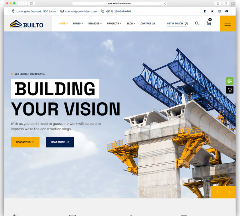 Best Construction WordPress themes – Webful Creations
