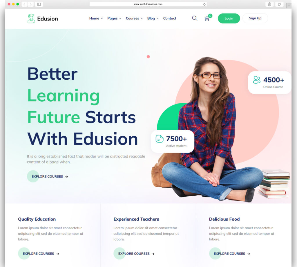 60+ Best Education WordPress Themes 2024 – Webful Creations Vision