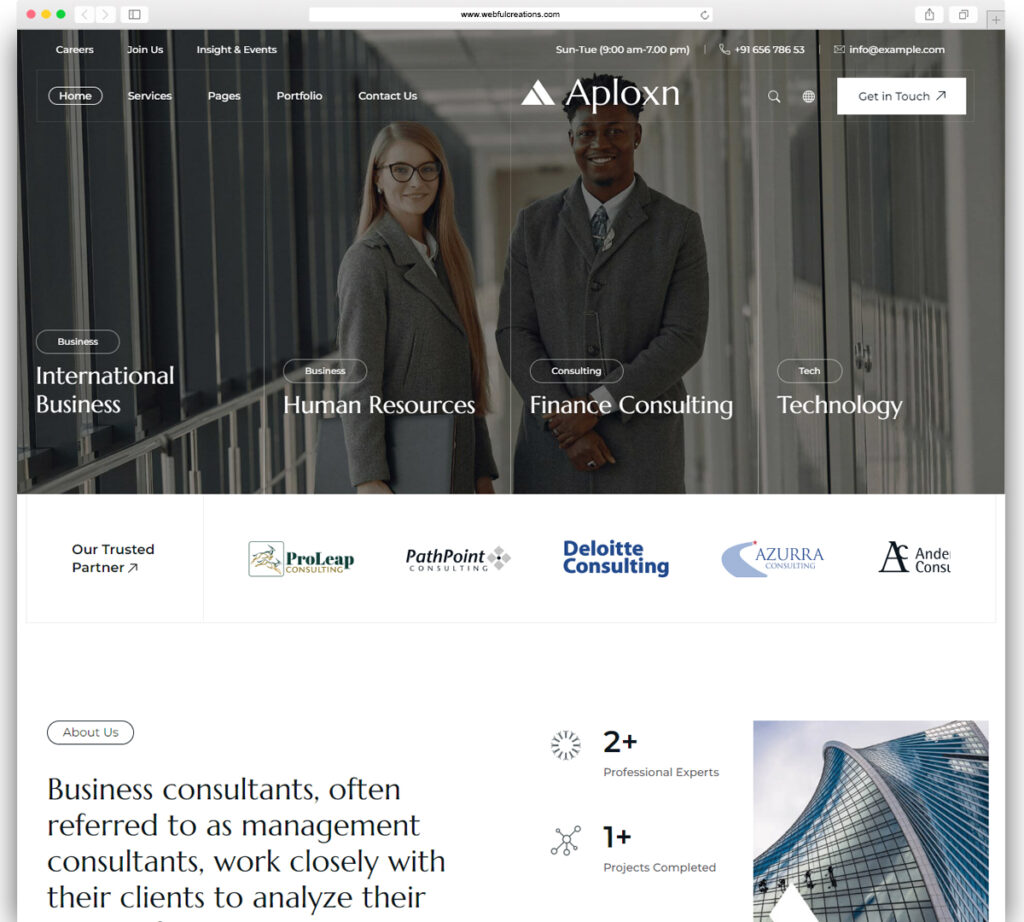 Best Consulting WordPress Themes – Webful Creations