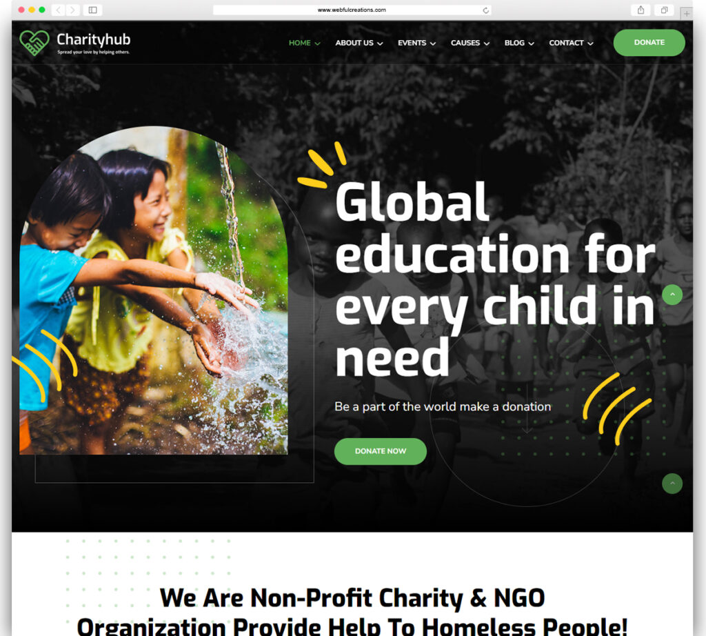 Best Non-Profit, Fundraising and Charity WordPress Themes – Webful ...