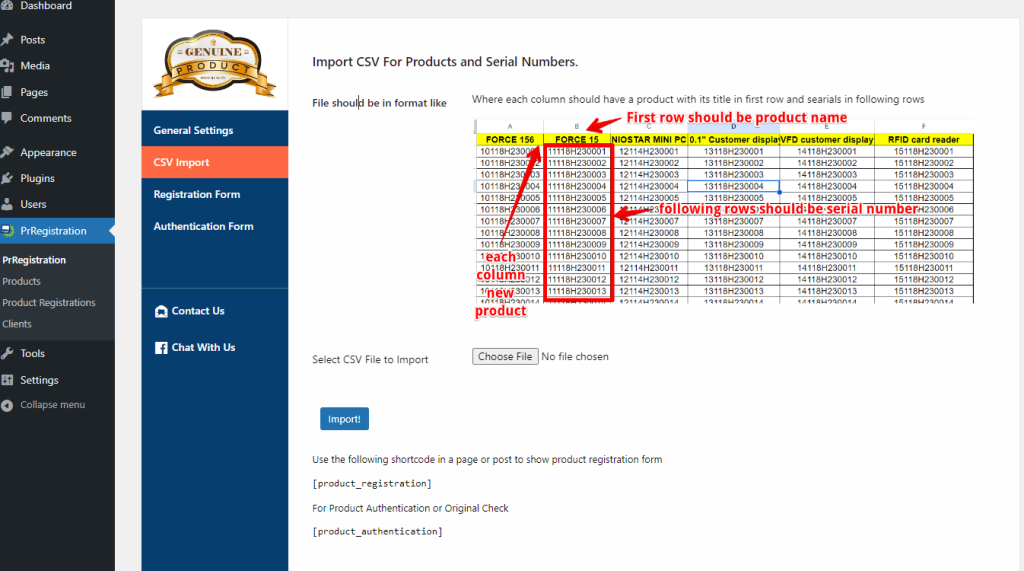PrRegistration - Product Registration, Authenticity WordPress Plugin ...
