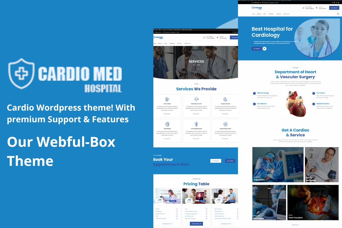 Cardio-Med WordPress Theme - Webful Creations Vision