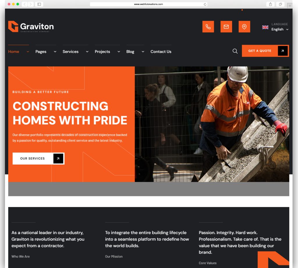 51+ Best Construction WordPress Themes – Webful Creations Vision