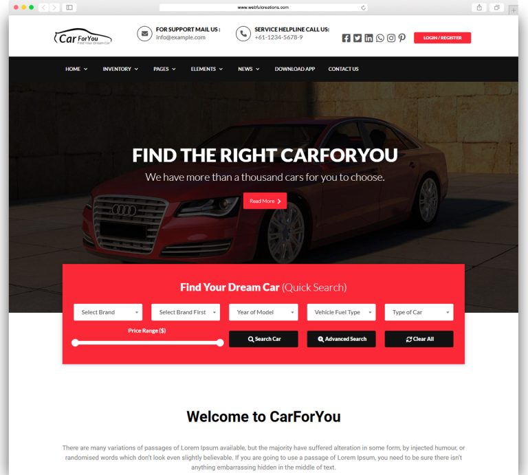 68+ Best Automotive WordPress Themes 2025 Archives – Webful Creations ...