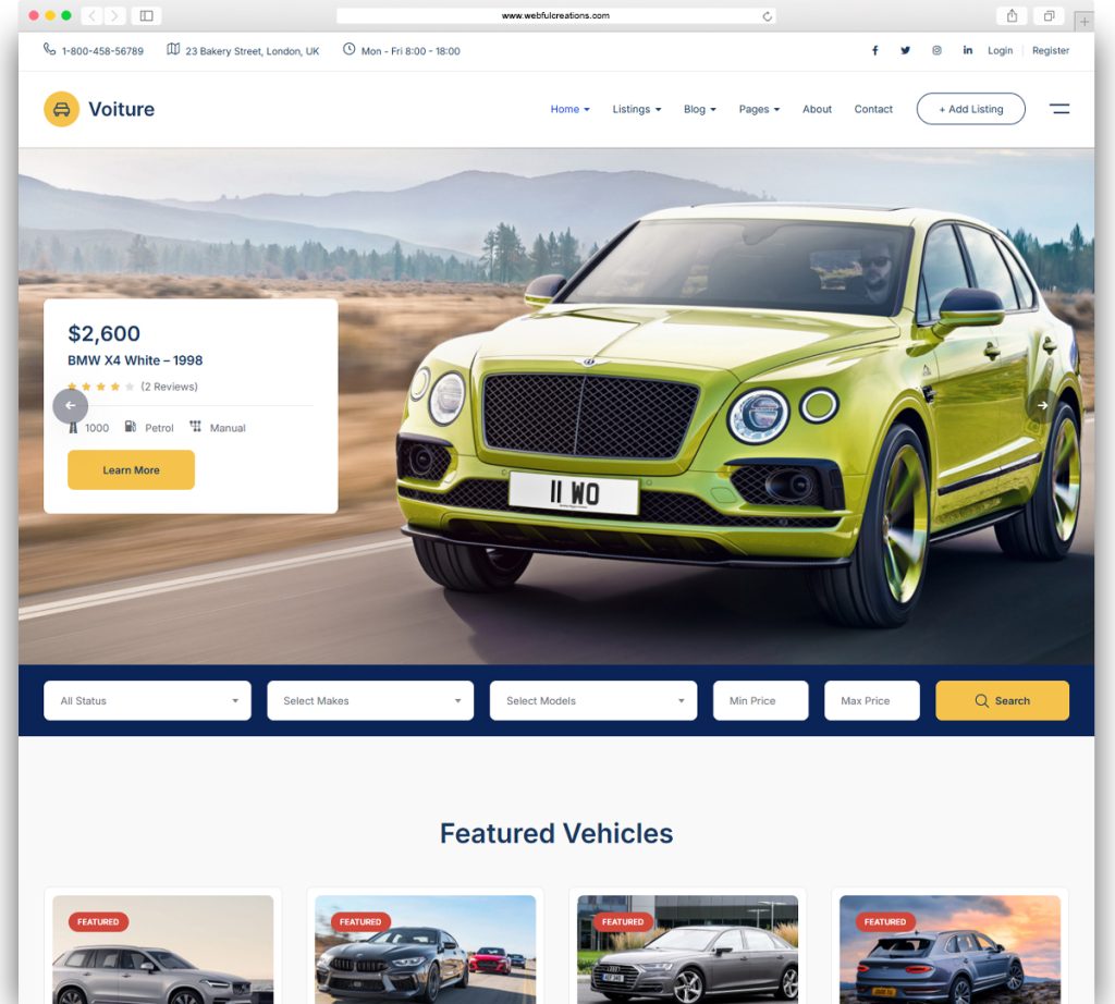 68+ Best Automotive WordPress Themes 2025 Archives – Webful Creations ...