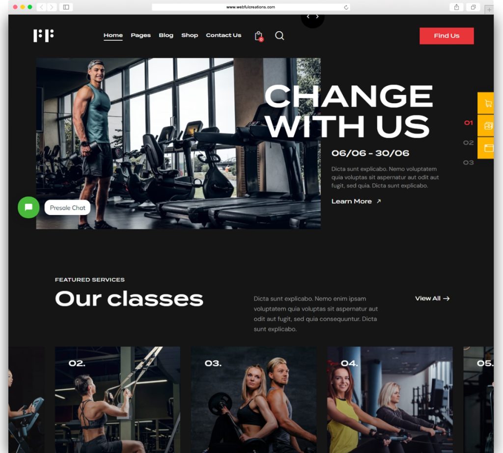 FitFlex - Gym & Sports Store WordPress Theme - Webful Creations Vision