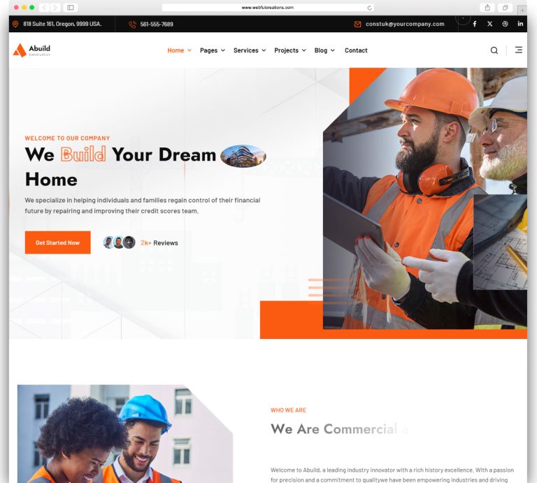 51+ Best Construction WordPress Themes – Webful Creations Vision