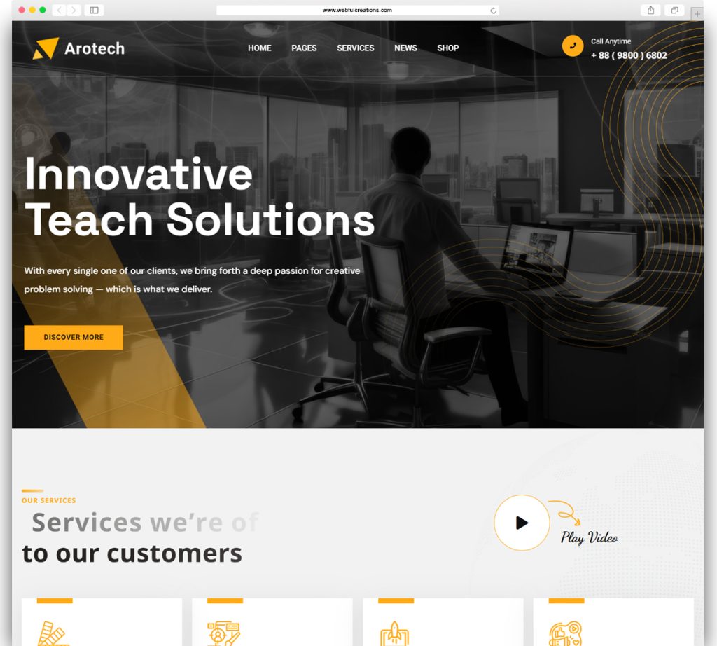36+ Best Consulting WordPress Themes - Webful Creations Vision