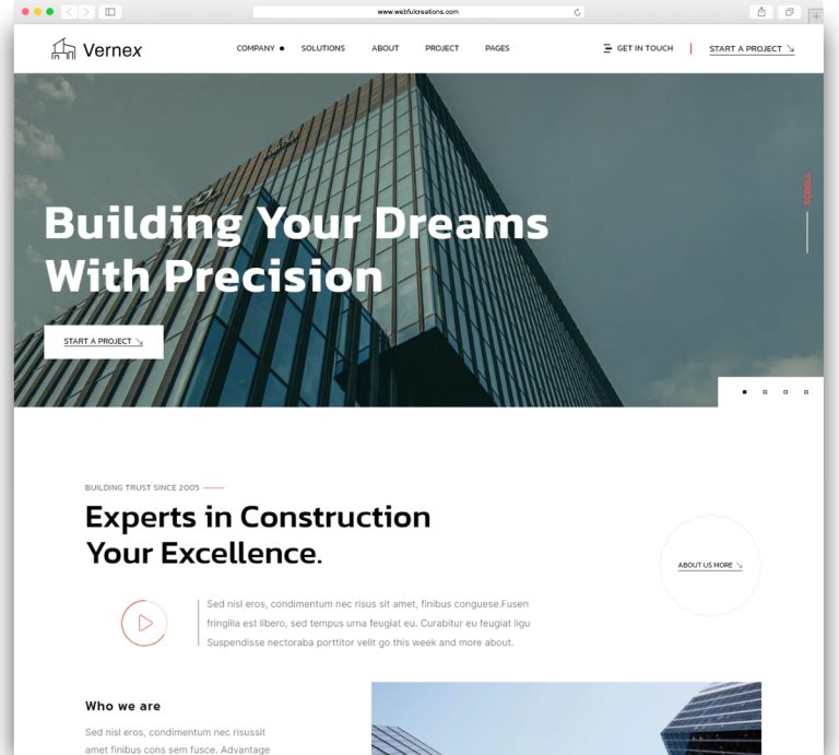 51+ Best Construction WordPress Themes – Webful Creations Vision