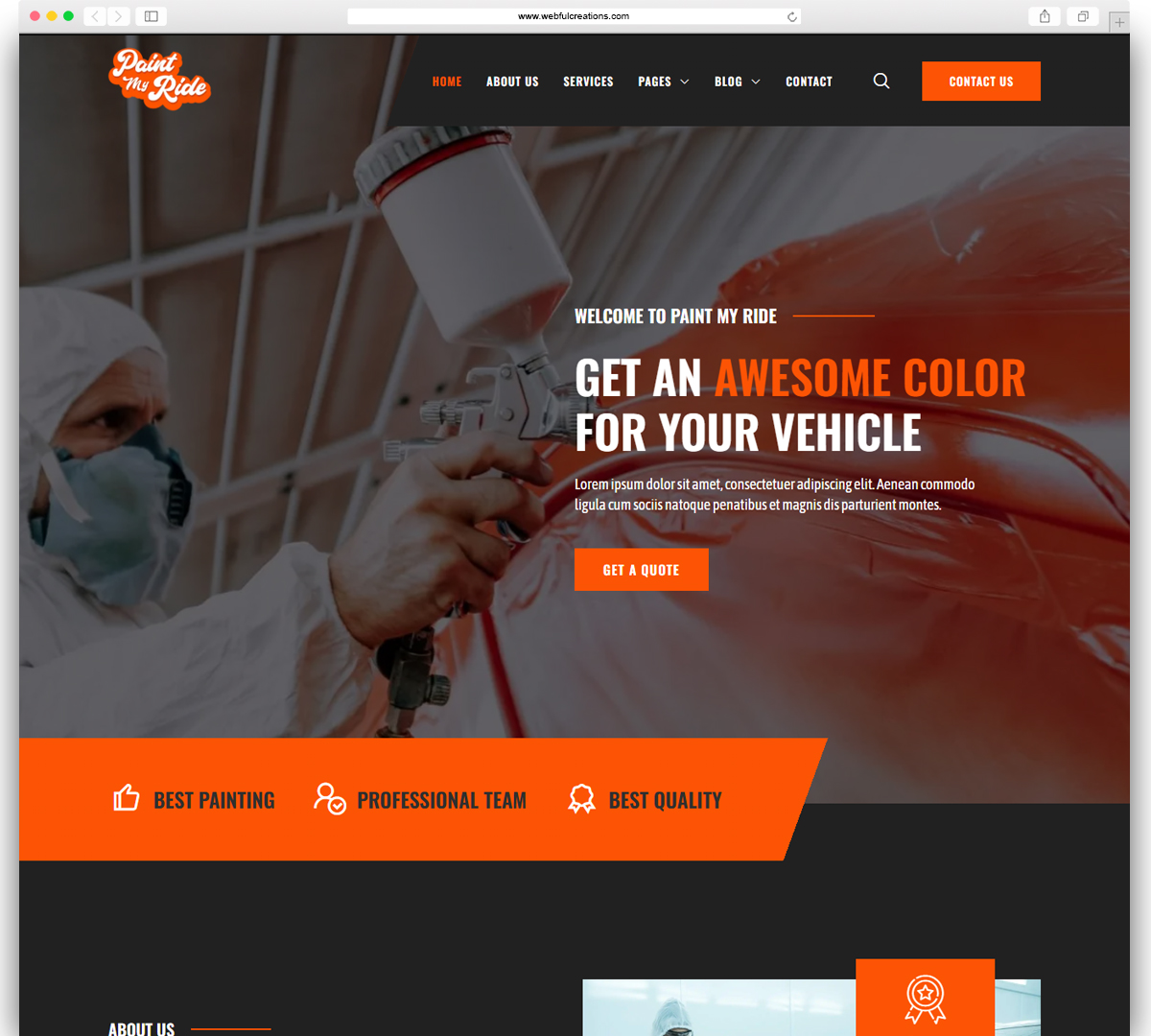 PaintMyRide – Car Painting & Modification FSE WordPress Theme – Webful ...